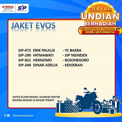 Yamaha STSJ Umumkan Pemenang Program Undian Berhadiah Motor - MOTOGOKIL